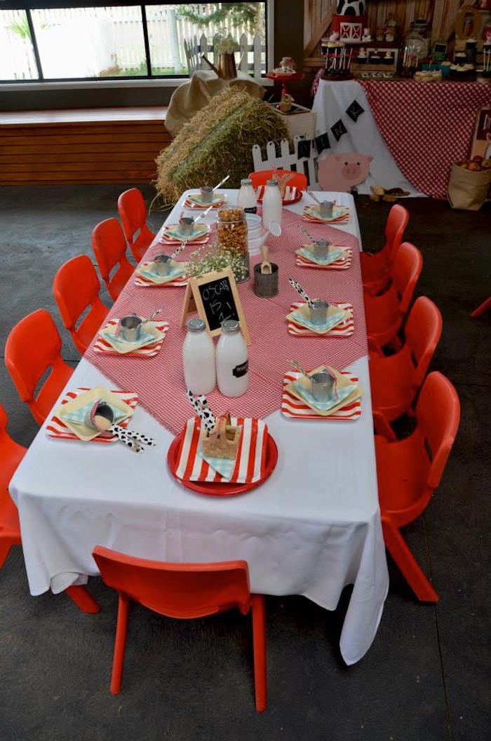 Kara's Party Ideas Rustic Barnyard 1st Birthday Party | Kara's Party Ideas