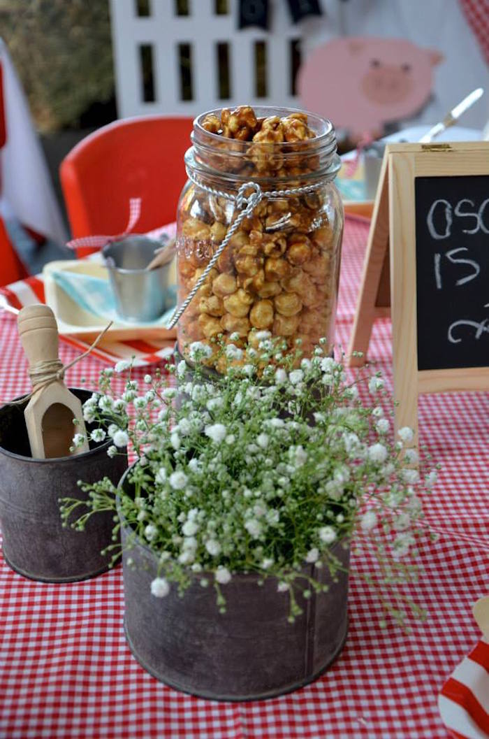 Kara's Party Ideas Rustic Barnyard 1st Birthday Party | Kara's Party Ideas