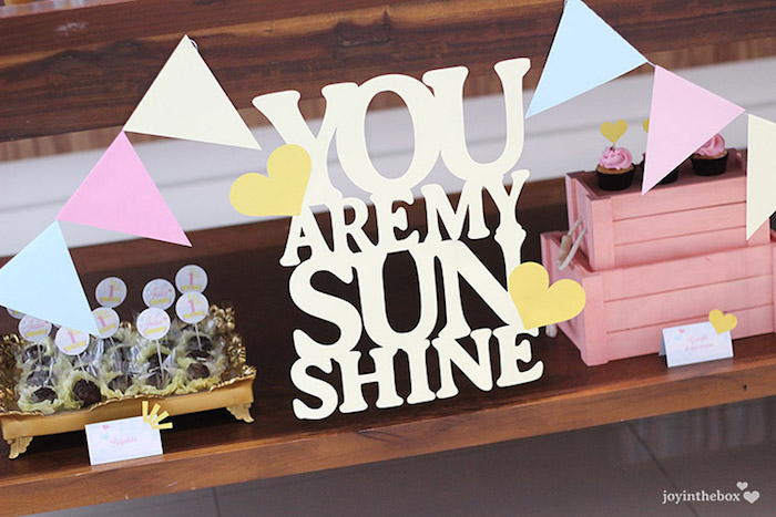 Kara's Party Ideas You Are My Sunshine Themed Birthday Party | Kara's ...