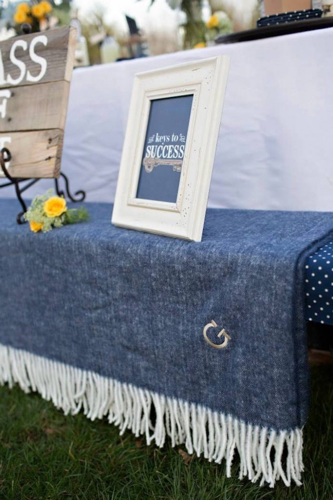 Kara's Party Ideas "Keys to Success" Denim Graduation Party | Kara's ...