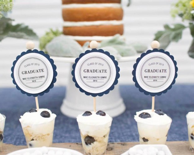 Kara's Party Ideas "Keys to Success" Denim Graduation Party | Kara's ...