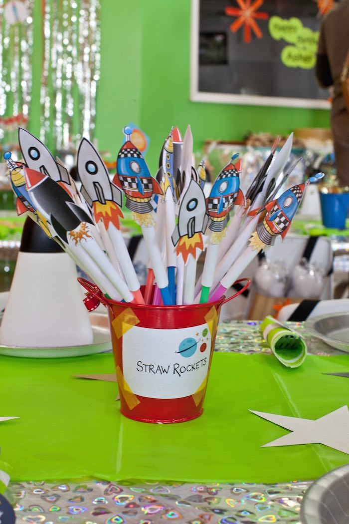Kara's Party Ideas Rocket Ship Birthday Party | Kara's Party Ideas