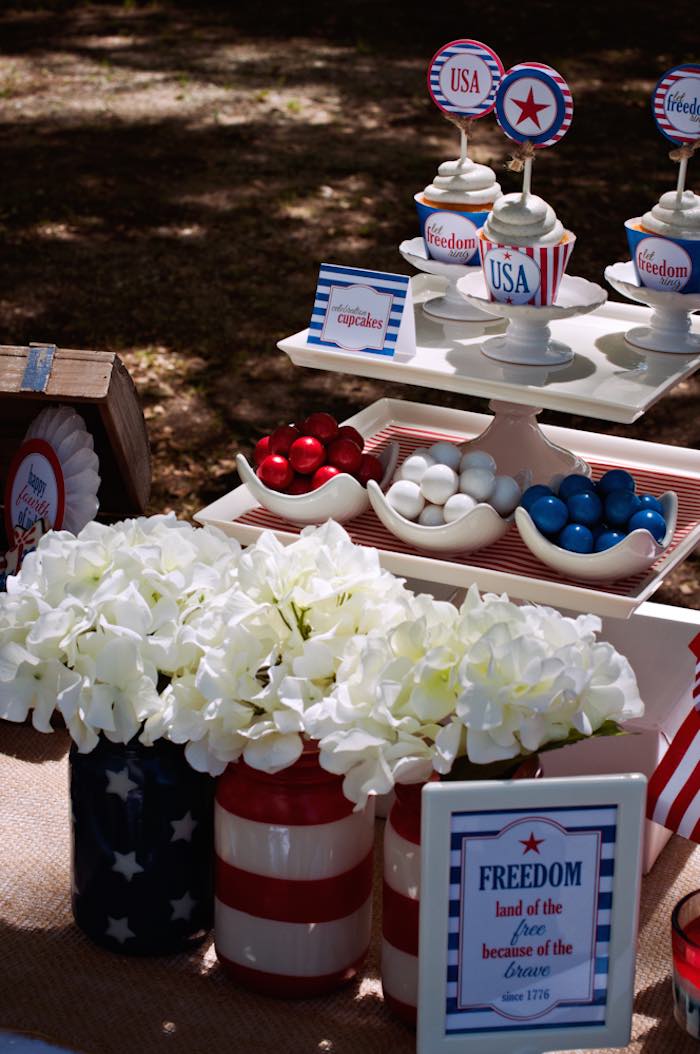 Kara's Party Ideas Vintage 4th Of July Freedom Party | Kara's Party Ideas