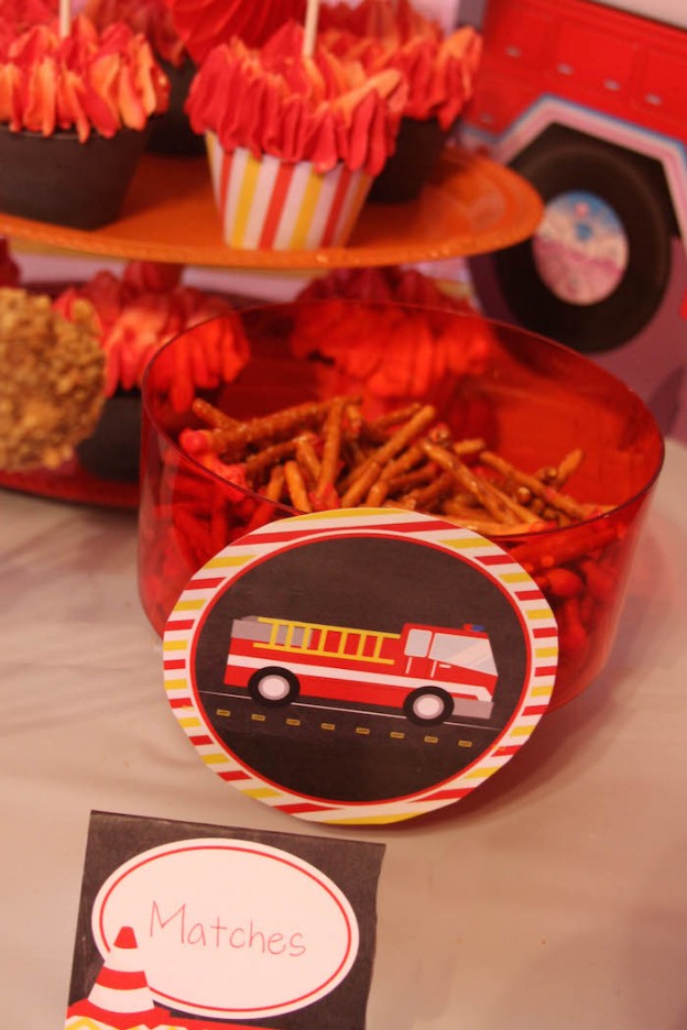 Kara's Party Ideas Firehouse + Fireman Themed Birthday Party | Kara's ...