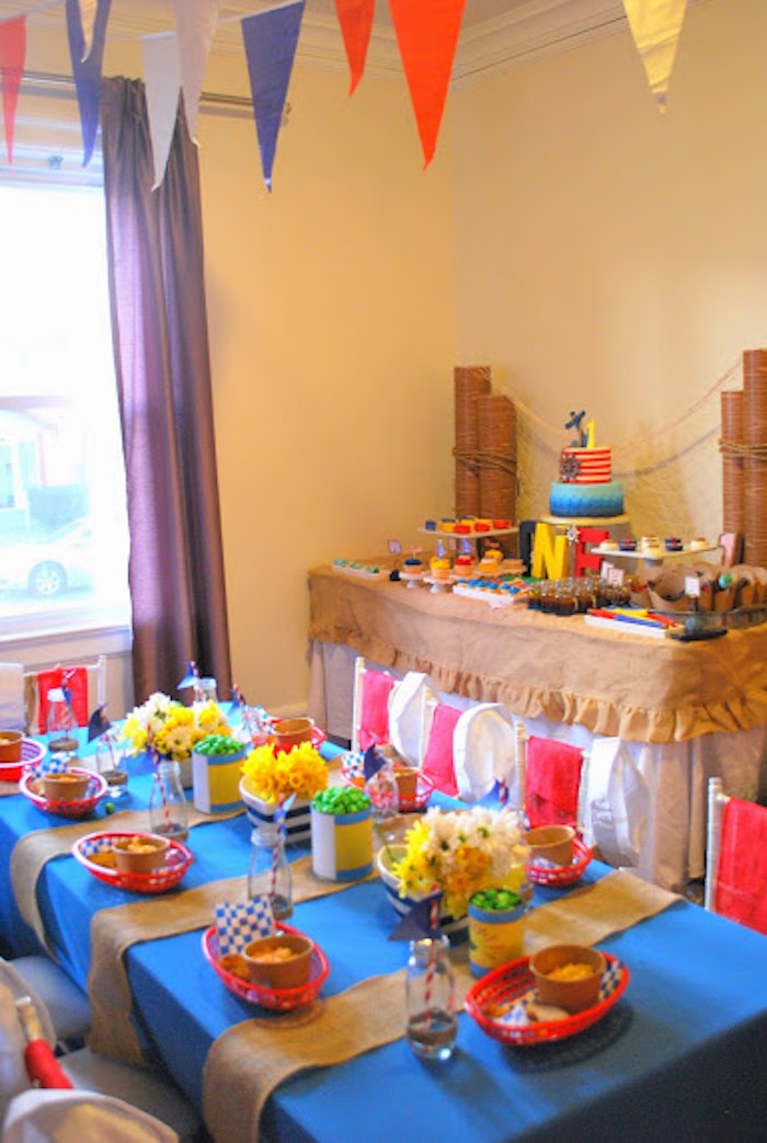 Kara's Party Ideas Popeye + Sailor Themed Birthday Party