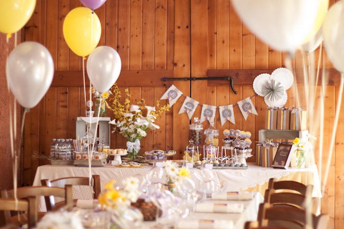 Kara's Party Ideas Rustic Berries & Wheat First Communion Party | Kara ...