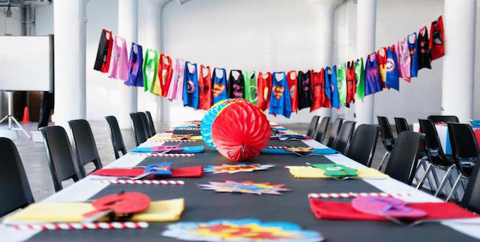 Kara's Party Ideas Modern Urban Superhero Party | Kara's Party Ideas