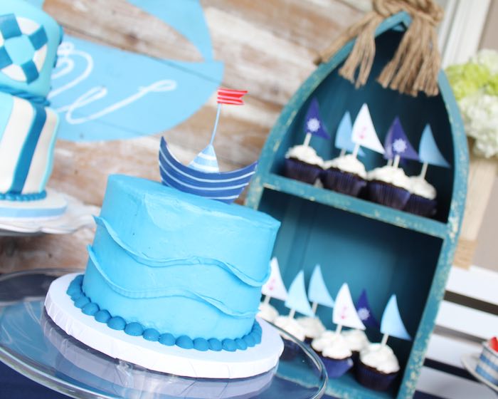 Kara's Party Ideas Nautical 1st Birthday Party | Kara's Party Ideas