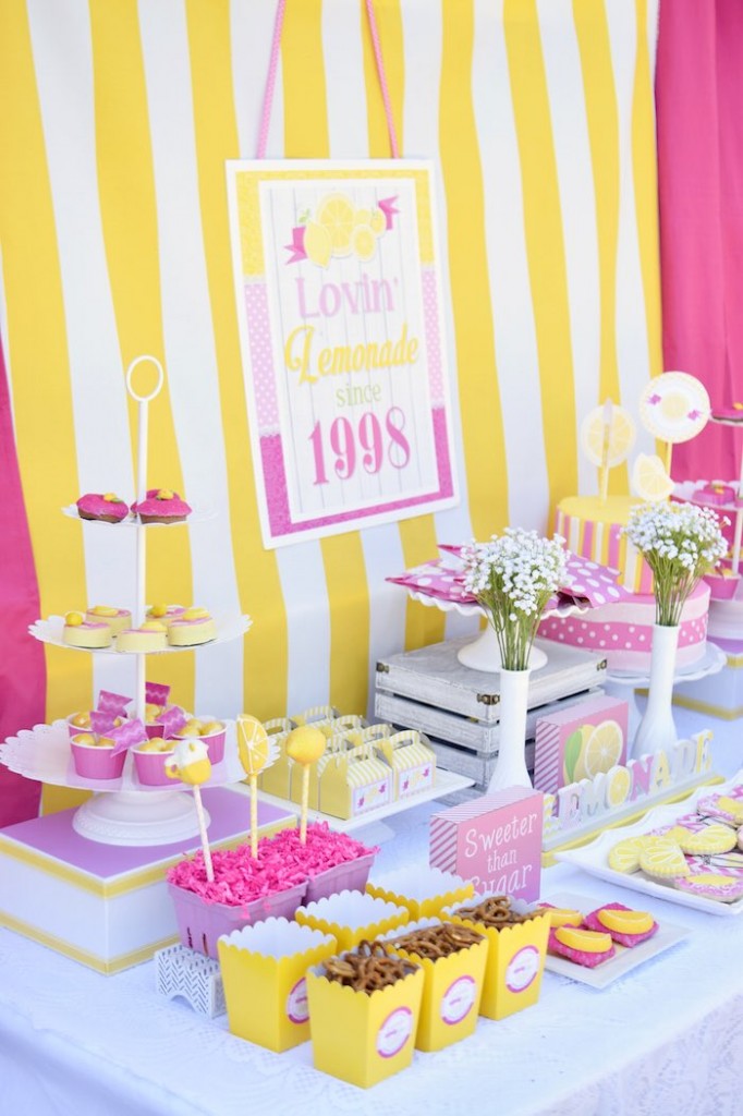 Kara's Party Ideas Pink Lemonade Birthday Party | Kara's Party Ideas