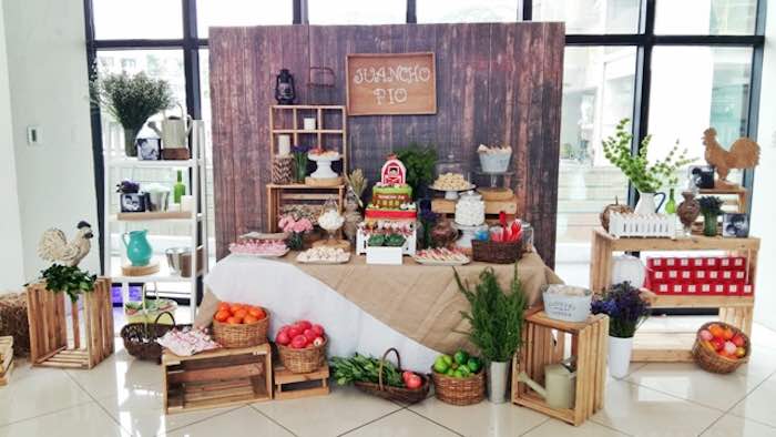 Rustic Outdoor Birthday Party Food Ideas