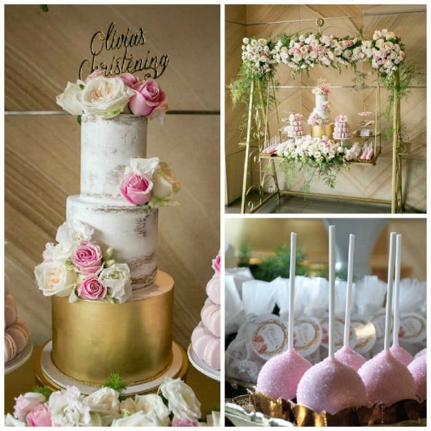 Kara's Party Ideas Pretty in Pink Christening Party | Kara's Party Ideas