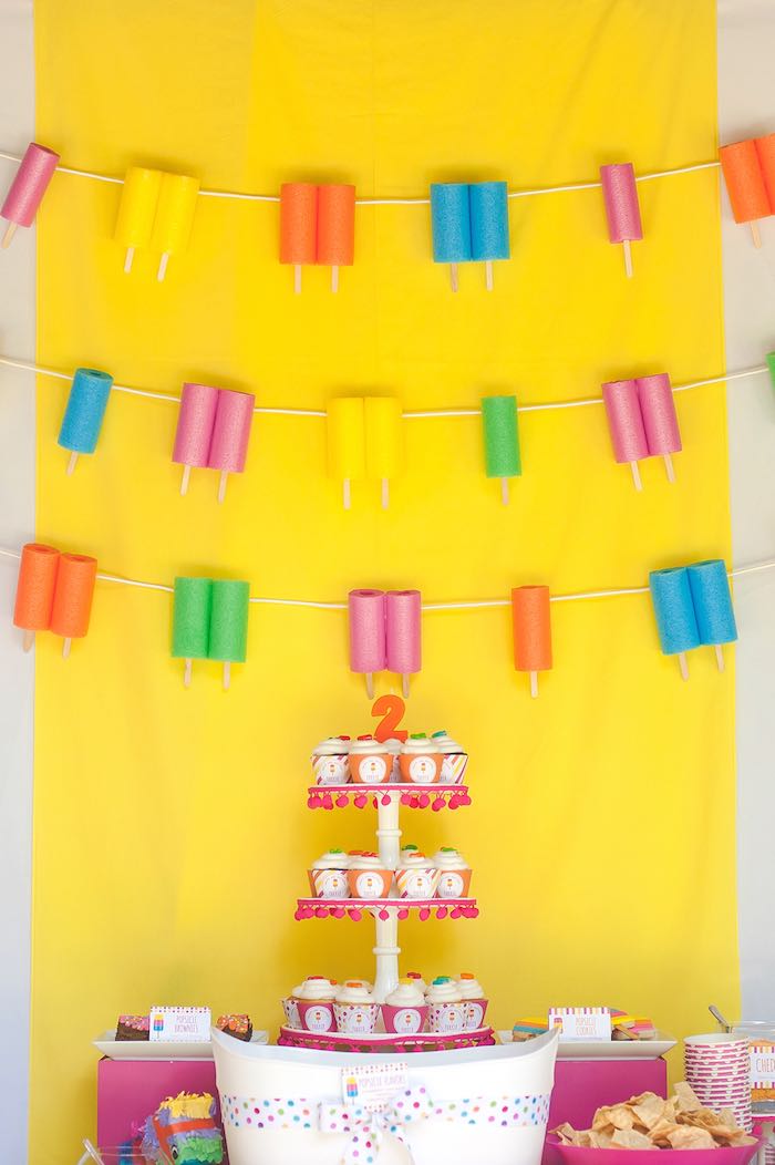 Kara's Party Ideas Birthday Popsicle Pool Party | Kara's Party Ideas