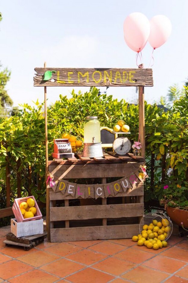Kara's Party Ideas Vintage Lemonade Stand Party | Kara's Party Ideas