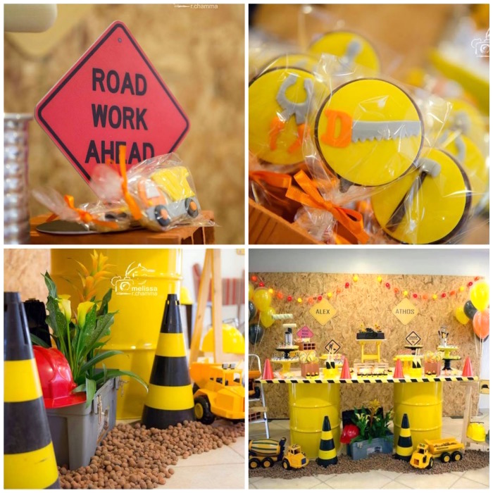 Kara's Party Ideas Construction Birthday Party | Kara's Party Ideas