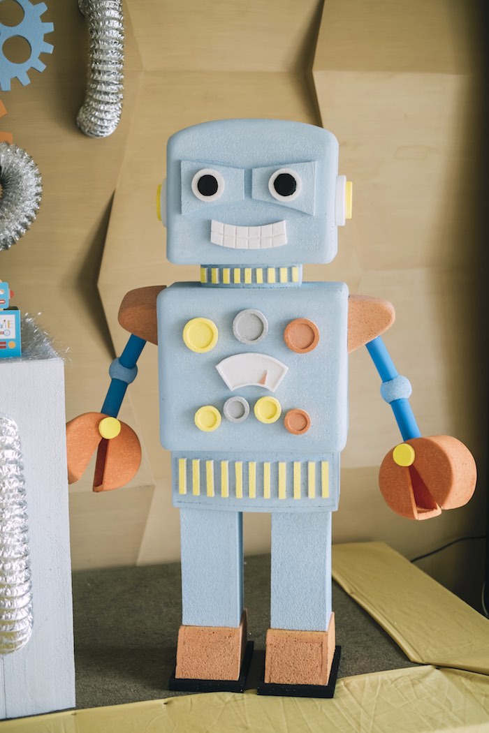 Kara's Party Ideas Robot Inspired Birthday Party | Kara's Party Ideas