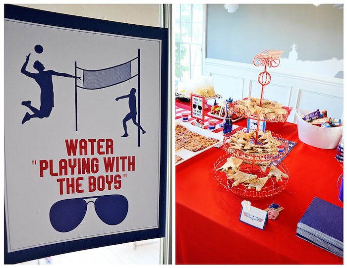Kara's Party Ideas Top Gun Themed Birthday Party | Kara's Party Ideas