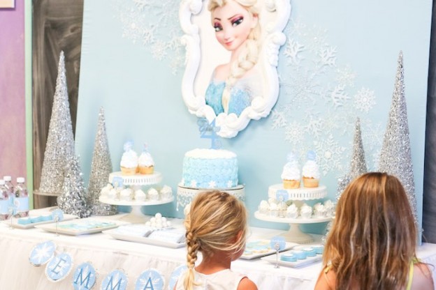 Kara's Party Ideas Frozen Dessert Table + Birthday Party | Kara's Party ...