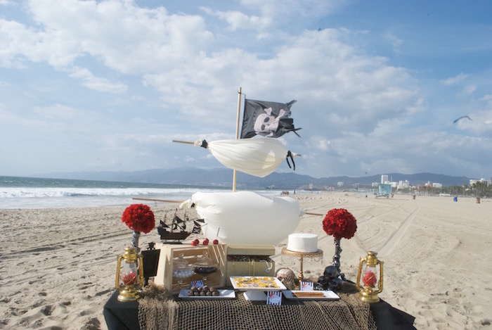 Kara's Party Ideas Seaside Pirate Themed Birthday Party | Kara's Party ...