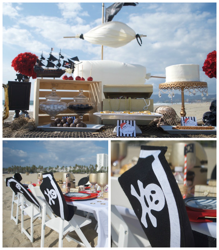 Kara's Party Ideas Seaside Pirate Themed Birthday Party | Kara's Party ...