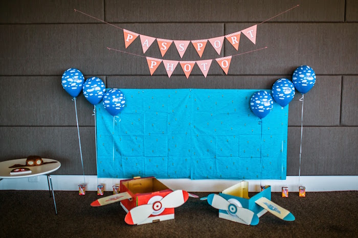 Kara's Party Ideas Airplane in the Clouds Aviator Birthday Party | Kara ...