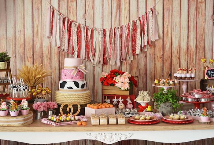 Kara's Party Ideas Girly Little Farm Birthday Party | Kara's Party Ideas
