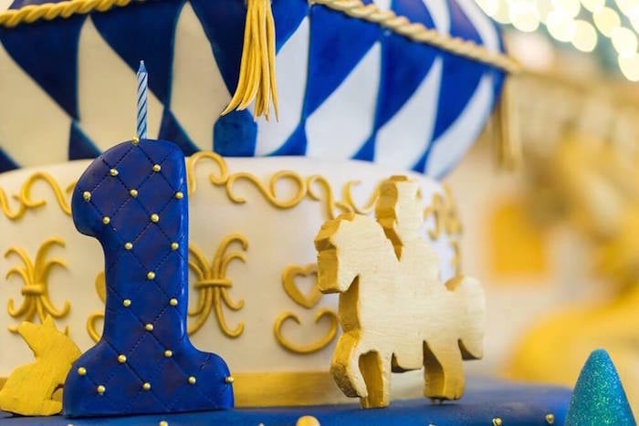 Kara's Party Ideas Prince Royal 1st Birthday Party | Kara's Party Ideas