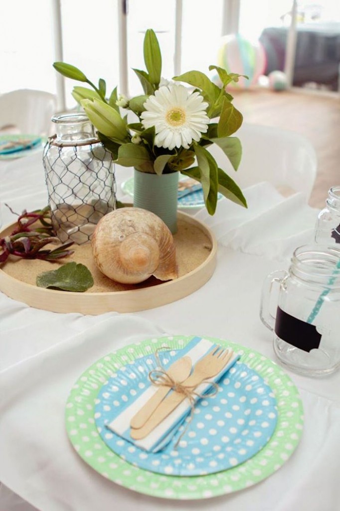 Kara's Party Ideas Rustic Beach Ball Birthday Party | Kara's Party Ideas