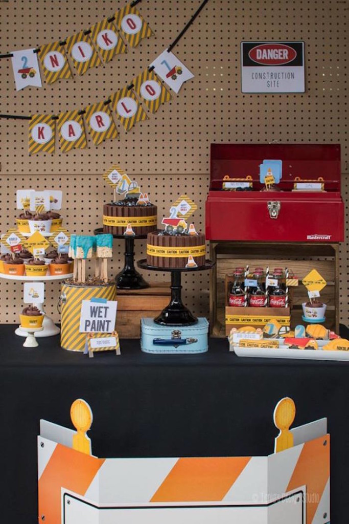 Kara's Party Ideas Rugged Construction Birthday Party | Kara's Party Ideas