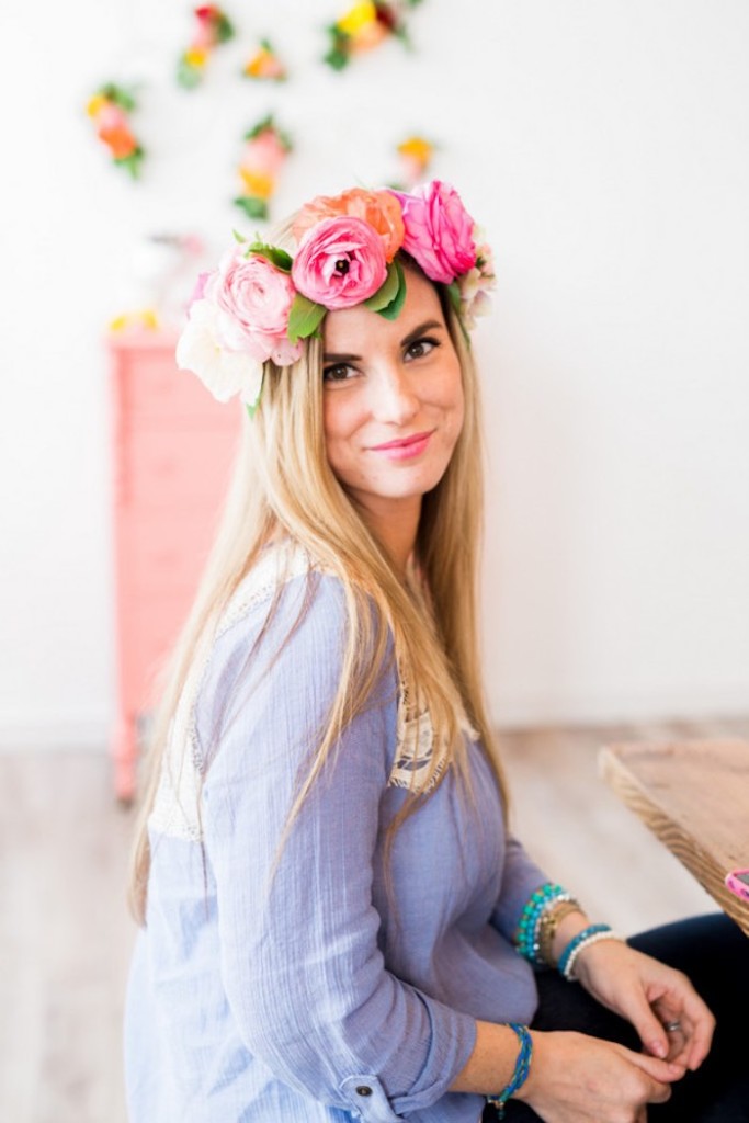 Kara's Party Ideas Flower Crown Crafting Party | Kara's Party Ideas