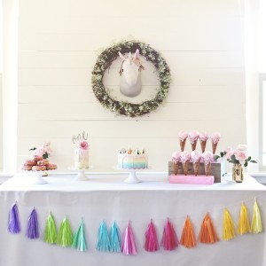 Kara's Party Ideas Glam Pastel Unicorn Themed Birthday Party | Kara's ...