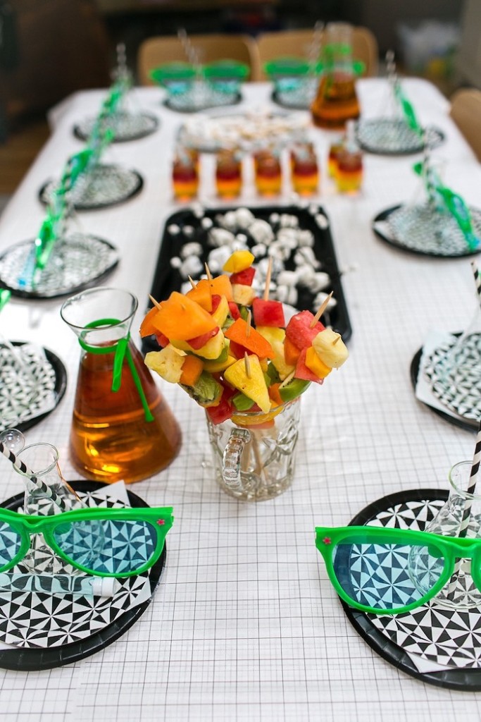 Kara's Party Ideas Modern Science Themed Birthday Party | Kara's Party ...