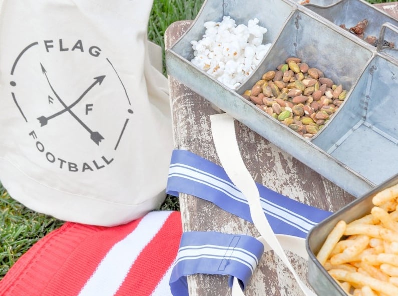 Kara's Party Ideas Family Summer Flag Football Game | Kara's Party Ideas
