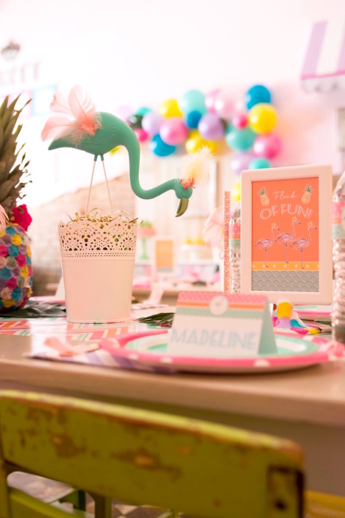 Kara's Party Ideas Flocks of Flamingos Birthday Party | Kara's Party Ideas