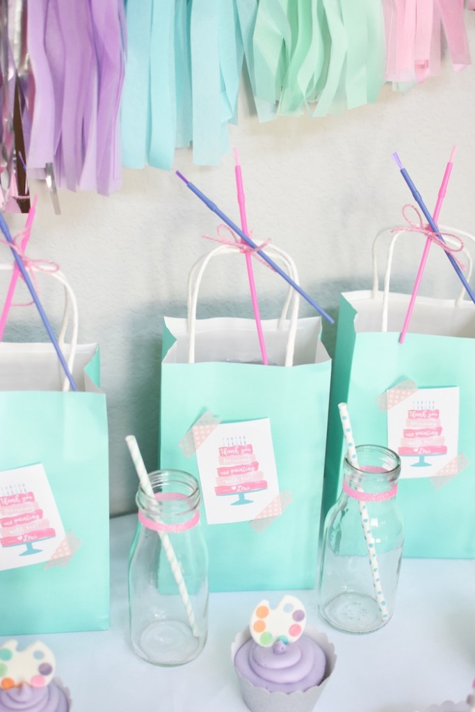 Kara's Party Ideas Pastel Painting + Art Themed Birthday Party | Kara's ...