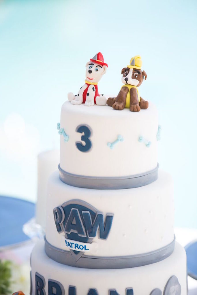 Kara's Party Ideas Chic Paw Patrol Pool Birthday Party | Kara's Party Ideas