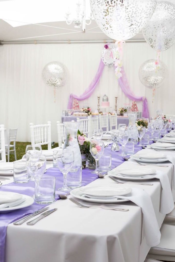 Kara's Party Ideas Elegant Purple Princess Birthday Party | Kara's ...