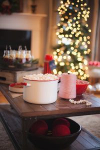 Kara's Party Ideas Cozy Tree Trimming Holiday Party | Kara's Party Ideas