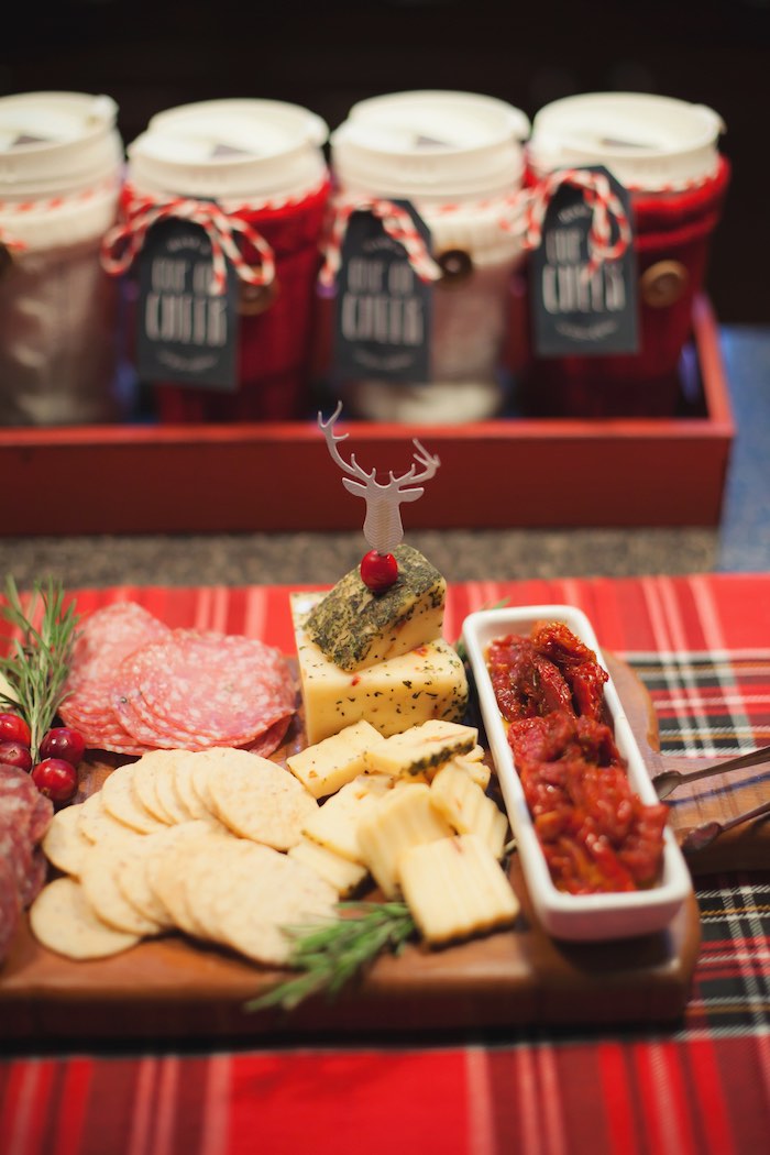 Kara's Party Ideas Cozy Tree Trimming Holiday Party | Kara's Party Ideas