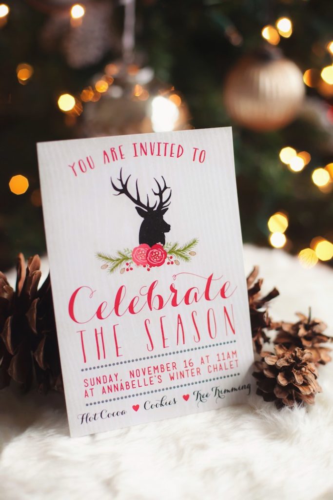 Kara's Party Ideas Cozy Tree Trimming Holiday Party | Kara's Party Ideas