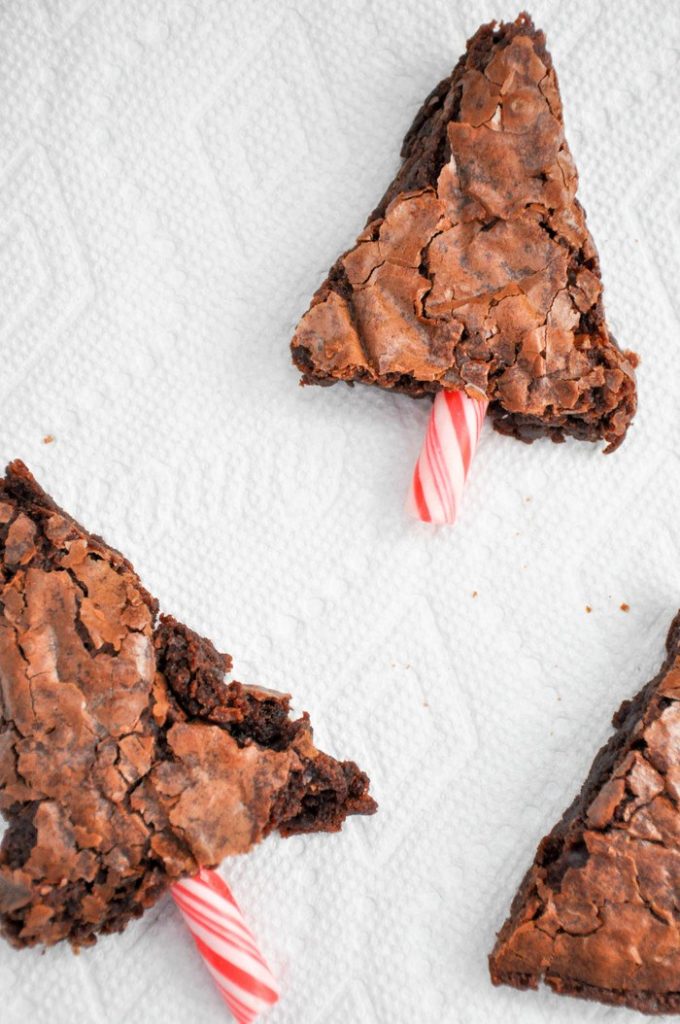 Kara's Party Ideas Brownie Christmas Trees Recipe + Holiday Cleanup ...