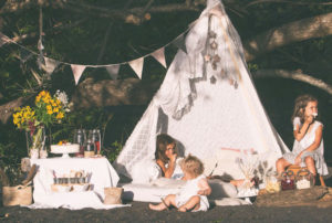 Kara's Party Ideas Boho Lakeside Camping Party | Kara's Party Ideas
