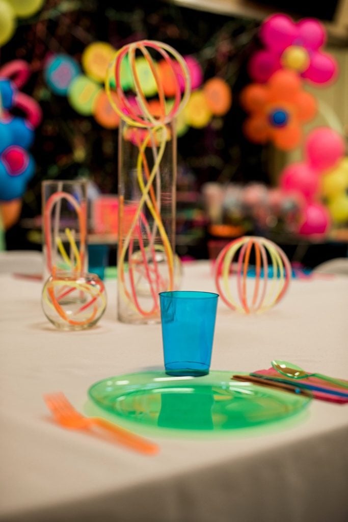 Kara's Party Ideas Neon Glow Birthday Party | Kara's Party Ideas