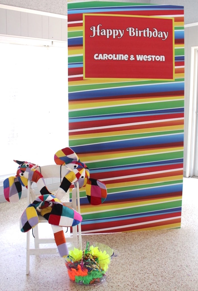 Kara's Party Ideas Rainbow Patchwork "Elmer the Elephant" Inspired ...