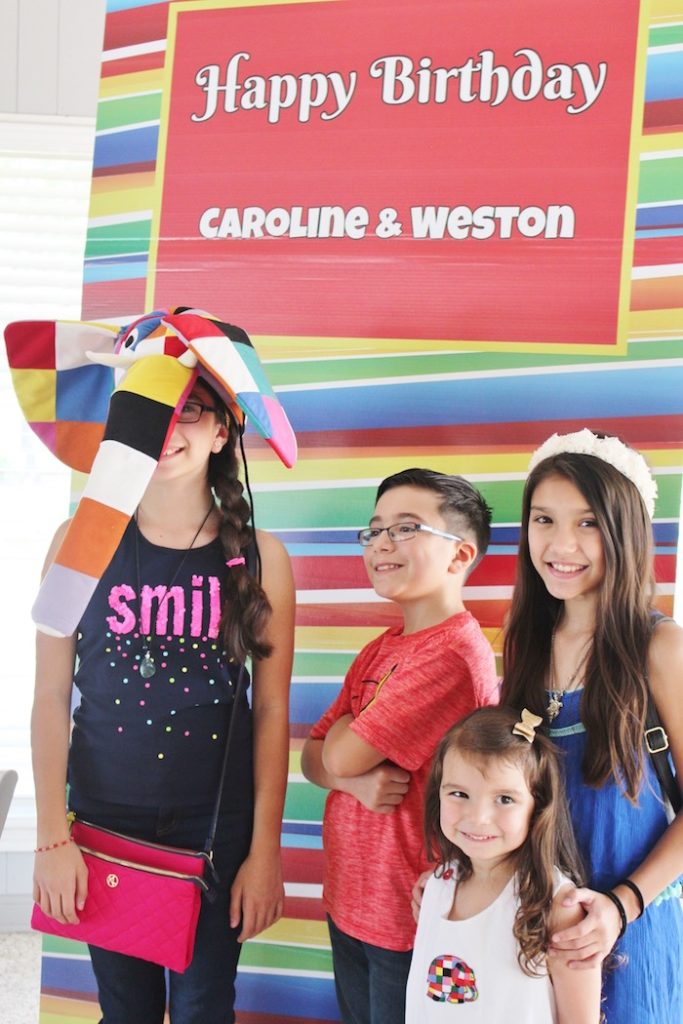 Kara's Party Ideas Rainbow Patchwork "Elmer the Elephant" Inspired ...