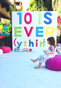 Kara's Party Ideas Colorful Modern 10th Birthday Party | Kara's Party Ideas