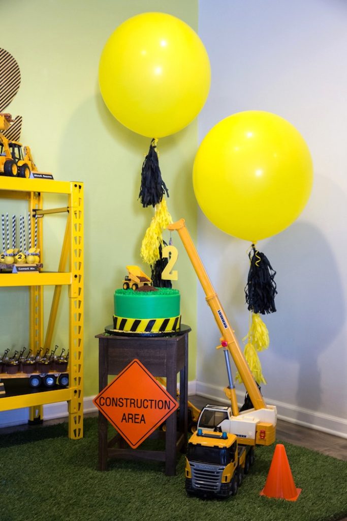 Kara's Party Ideas Construction 2nd Birthday Party | Kara's Party Ideas