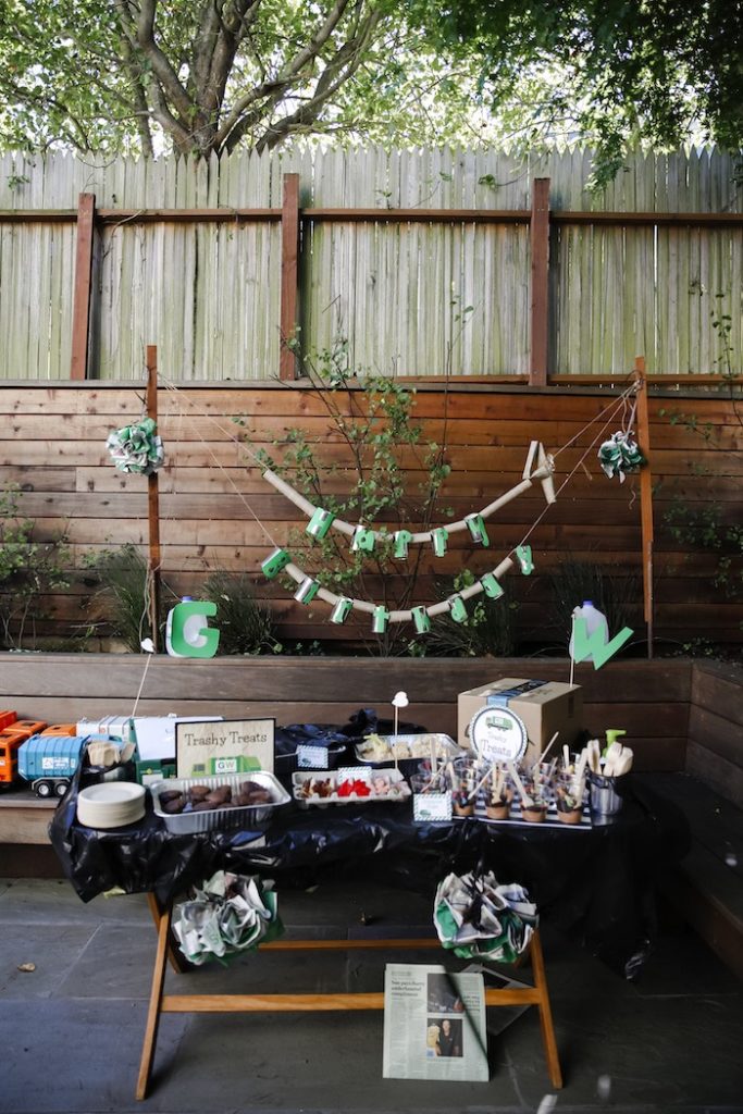 Kara's Party Ideas "Trash Bash" Garbage Truck Birthday Party | Kara's ...