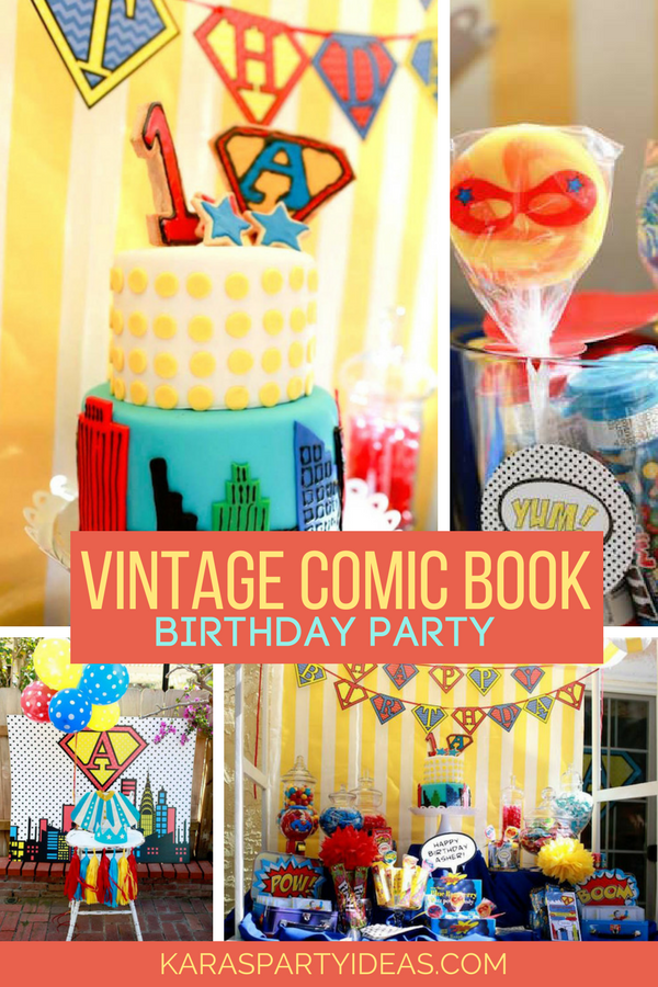 Kara s Party Ideas Vintage Comic Book Superhero Party Kara s Party Ideas Kara s Party Ideas Vintage Comic Book Superhero Party Kara s Party Ideas