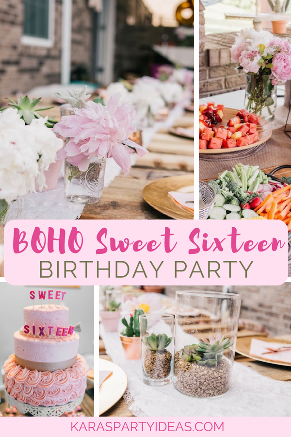 Kara s Party Ideas Boho Sweet Sixteen Birthday Party Kara s Party Ideas