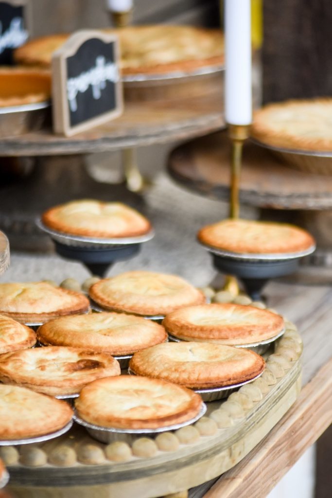 Kara's Party Ideas Fall Pie Bar with Warm Pumpkin Spice Steamer Recipe ...